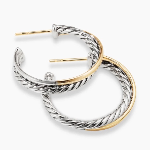 David Yurman | Jewelry | David Yurman Crossover Hoop Earrings 265 Mm ...